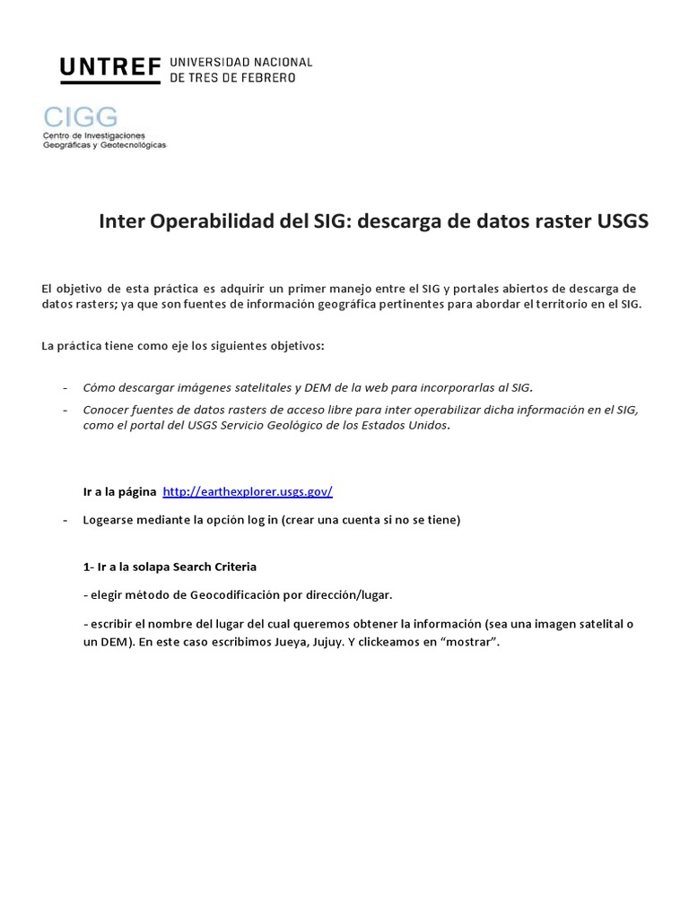 USGS Datos Raster Abiertos | PDF | Sistema de información geográfica ...