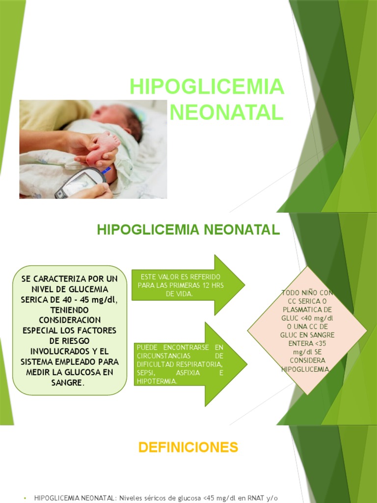 Hipoglicemia Neonatal | PDF | Hipoglucemia | Calcio