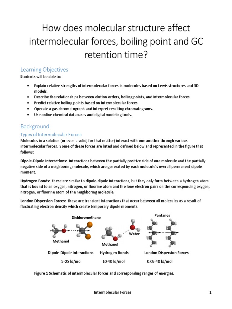 Intermolecular Forces Background | Download Free PDF | Intermolecular ...