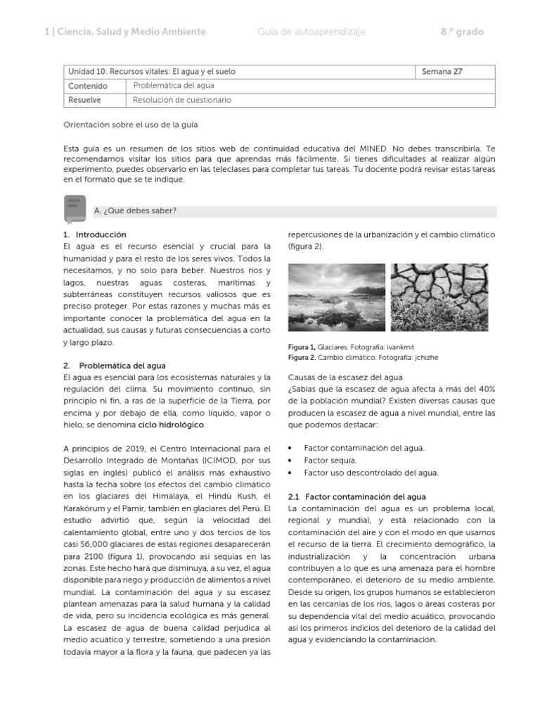 Problemática del Agua y su Contaminación | PDF | Agua | Contaminación