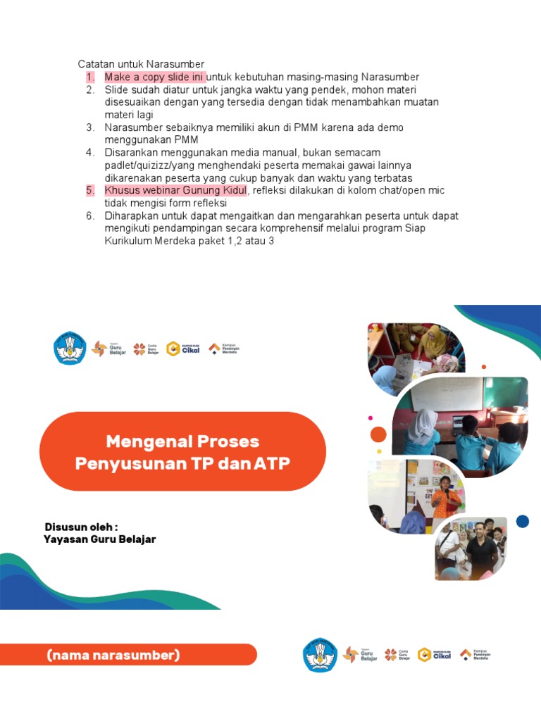 Mengenal Proses Penyusunan TP Dan ATP | PDF
