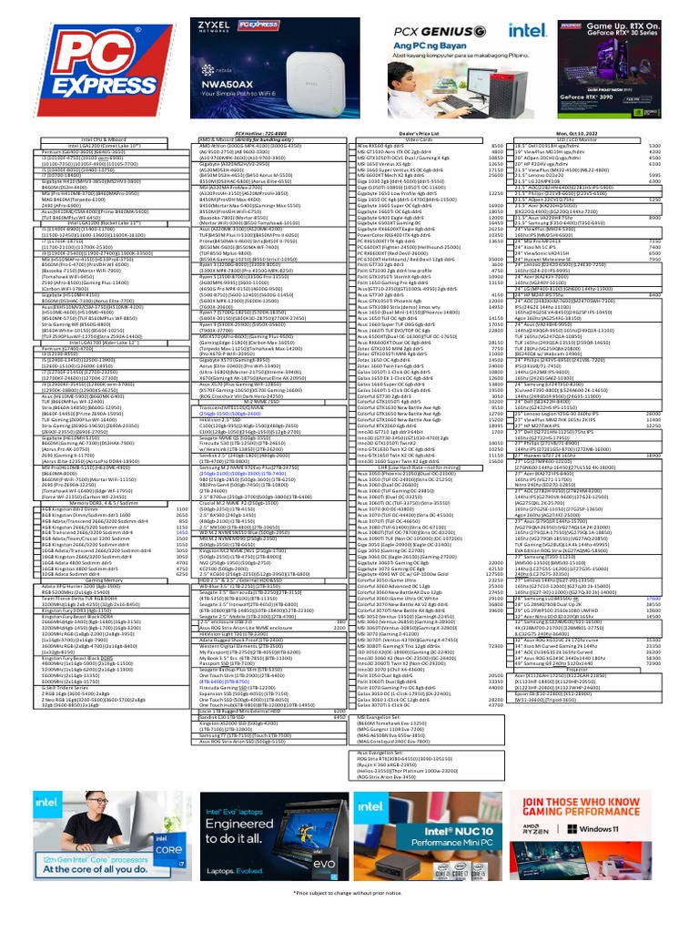 Item List | PDF | Computer Hardware | Computing