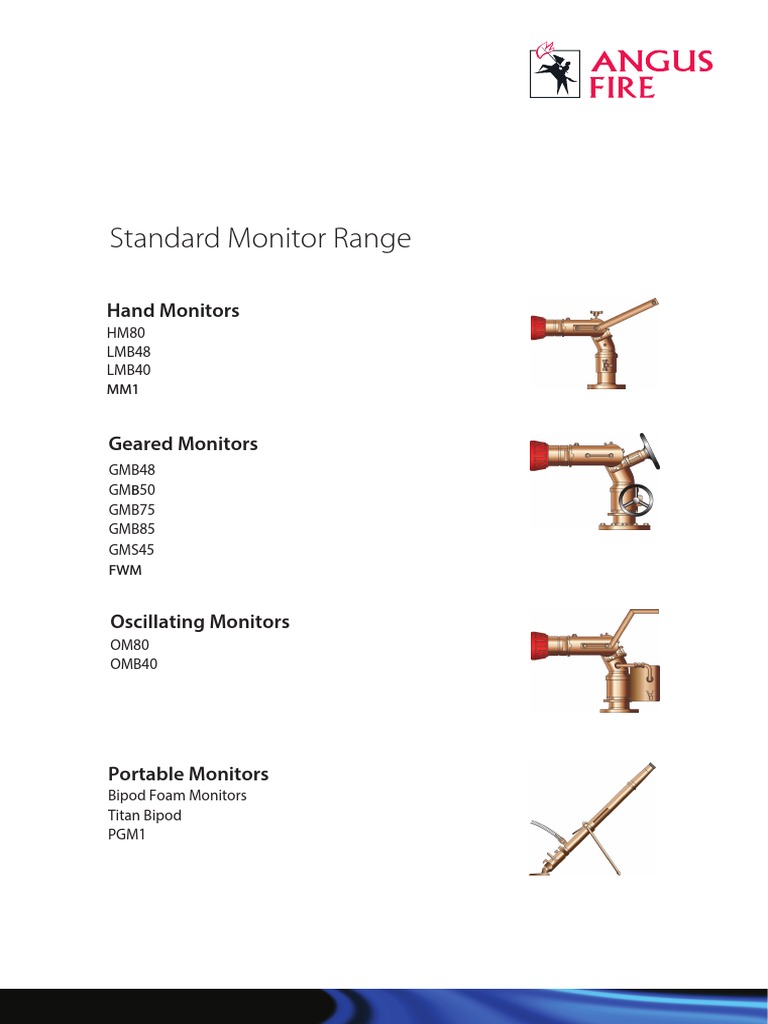 Standard Monitor Range | PDF | Nozzle | Flow Measurement