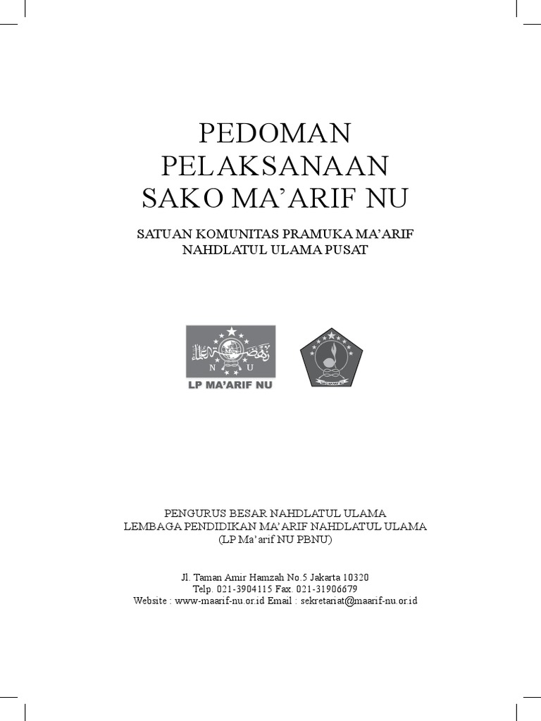 Buku Panduan Sako Ma'arif | PDF