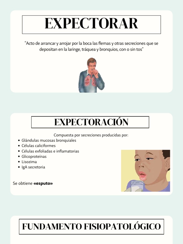 Expectoración | PDF | Tos | Enfermedades y trastornos