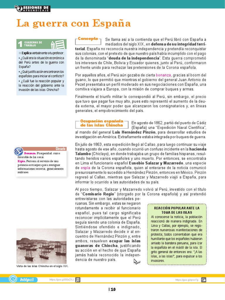 Lectura Guerra Con Espana | PDF | Militares de españa | América del Sur