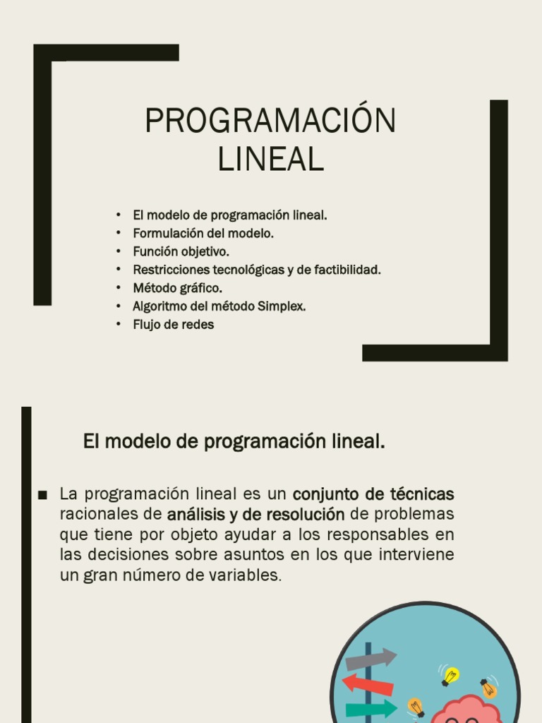 Programación Lineal | PDF | Programación lineal | Ciencias de la Computación