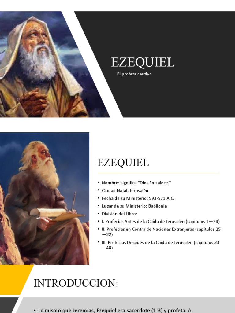 Biografía del Profeta Ezequiel | PDF | Ezequiel | Jeremías
