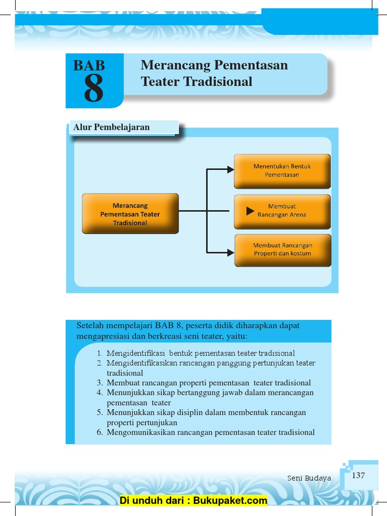 Bab 8 Merancang Pementasan Teater Tradisional | PDF
