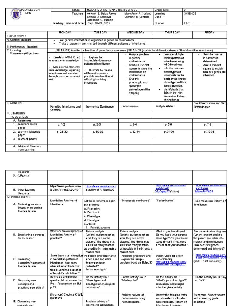 Genetic Inheritance Patterns | PDF | Dominance (Genetics) | Heredity