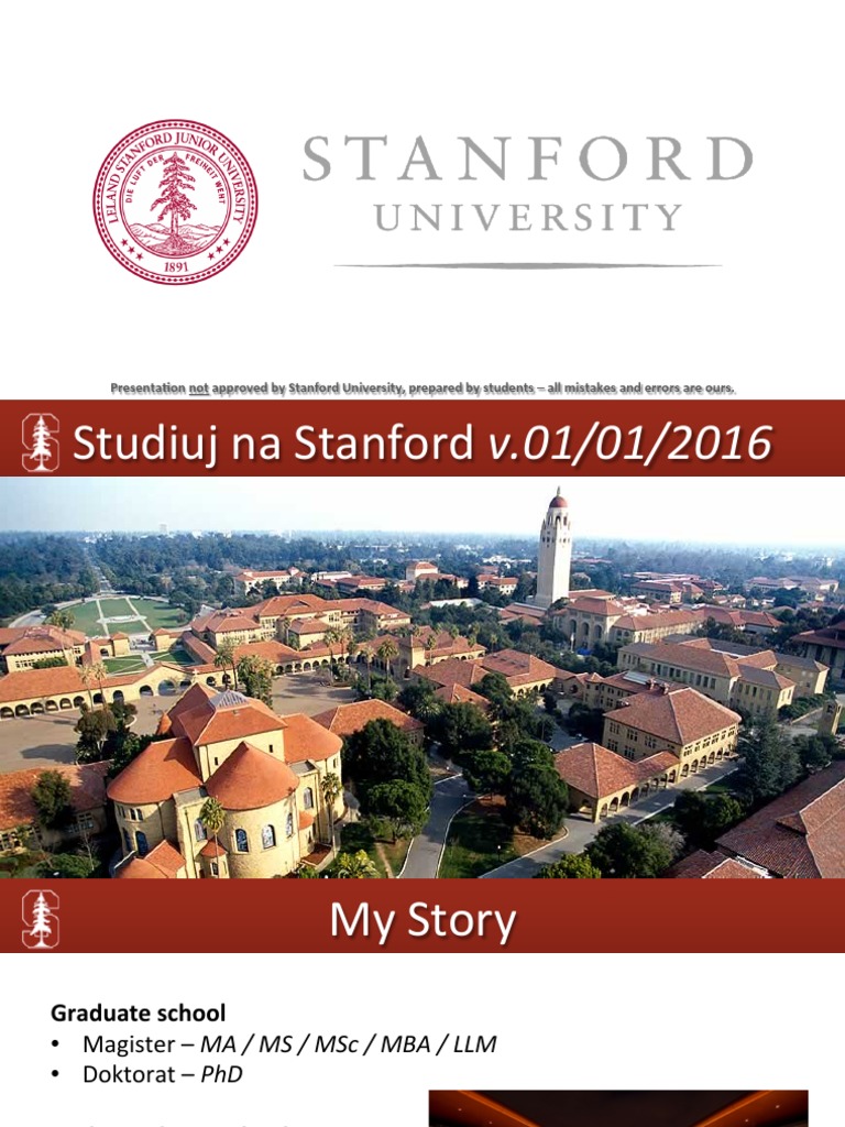 Studying at Stanford: A Comprehensive Guide | PDF | Student Financial ...