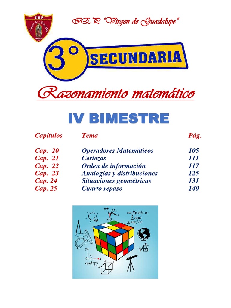 3 Ro - RM Iv Bimestre | PDF | Triángulo | Gravedad