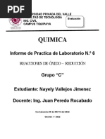 Experimento #7 - Reacciones Redox | PDF | Redox | Electrodo