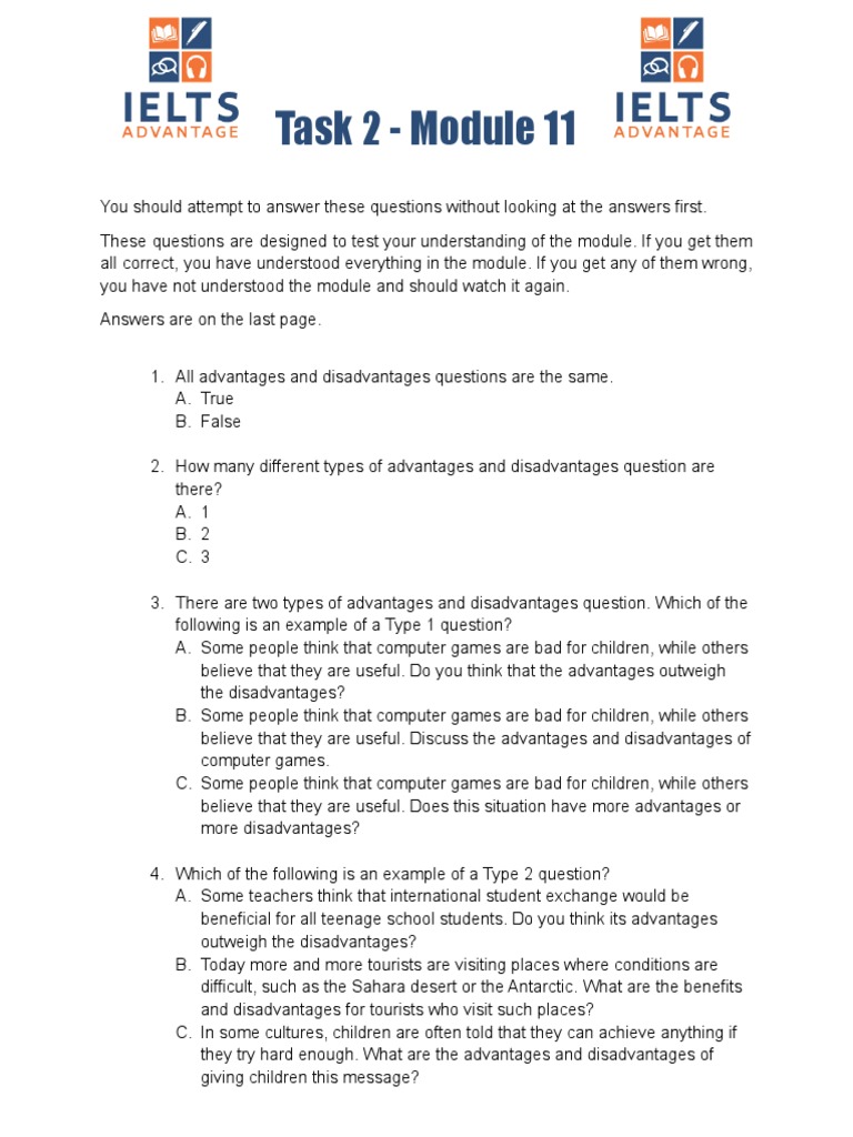 Task 2 - Module 11 | PDF | Question | Essays