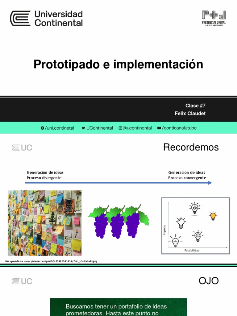 Prototipado y Napkin Pitch en Ideas | PDF | Publicidad