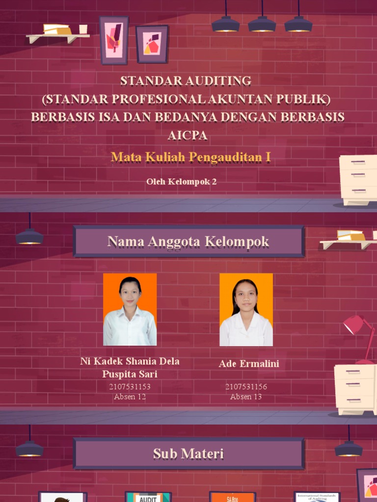Kelompok 2 Standar Auditing Berbasis Isa Dan Bedanya Dengan Berbasis Aicpa | PDF