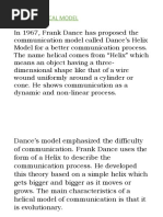 Frank Dances Helical Model of Communication | PDF | Communication | Helix