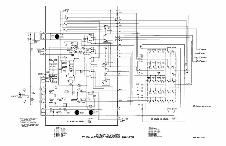 Sencore TF166 Schematic Diagram | PDF