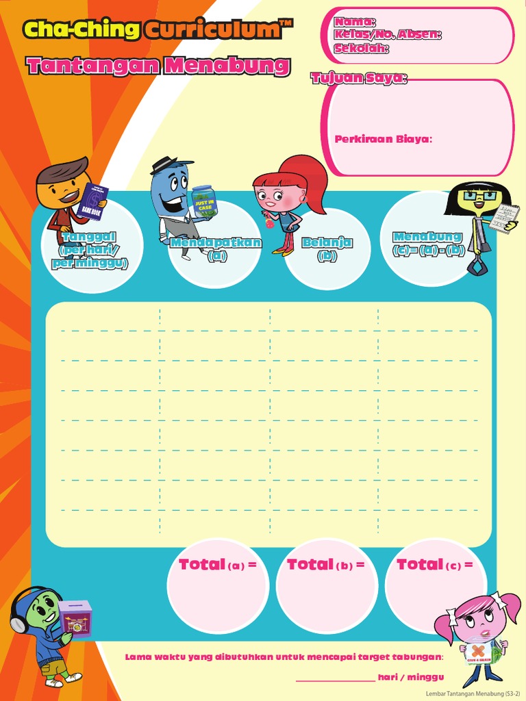 Tantangan Menabung Sesi 3 Cha-Ching | PDF