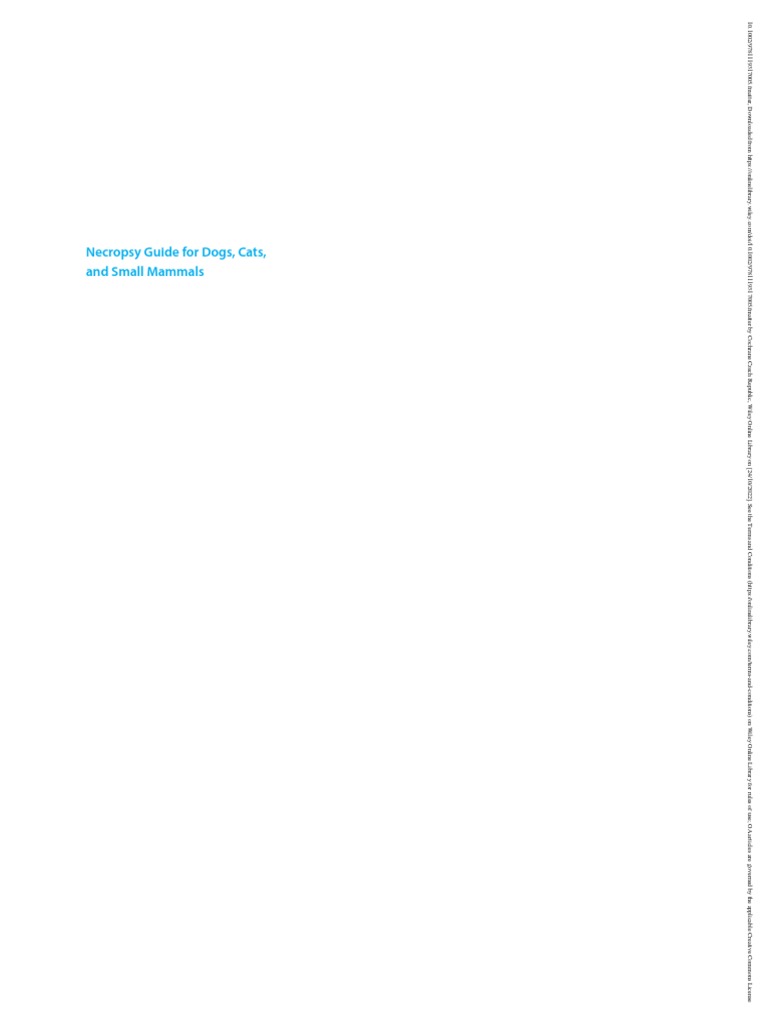 Necropsy Guide For Dogs Cats and Small Mammals - 2016 - McDonough ...