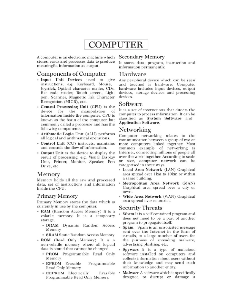 Arihant GK 2020 Computer | PDF