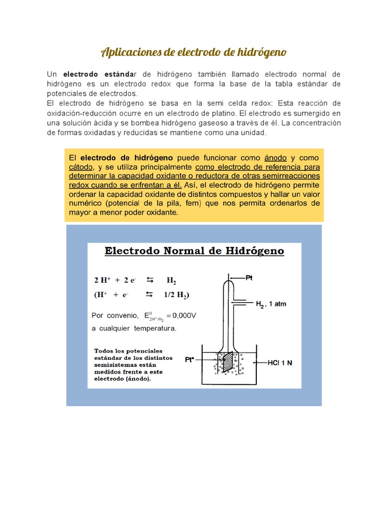 Tipos y aplicaciones de electrodos en electroquímica | PDF | Redox | Electrodo