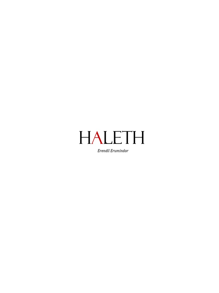 Haleth - Fanfiction LOTR | PDF | Elf (Tierra Media)