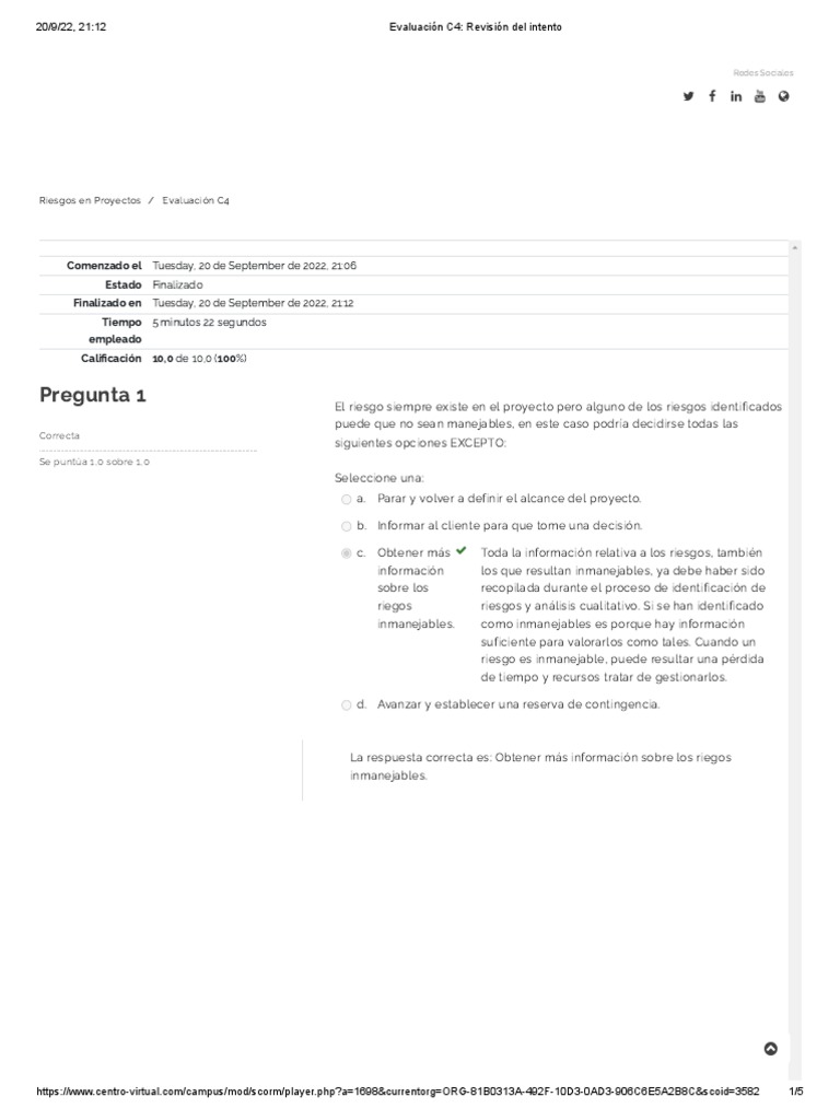CUA-E-RP - Análisis Cualitativo de Riesgos - Evaluación C3 | PDF ...