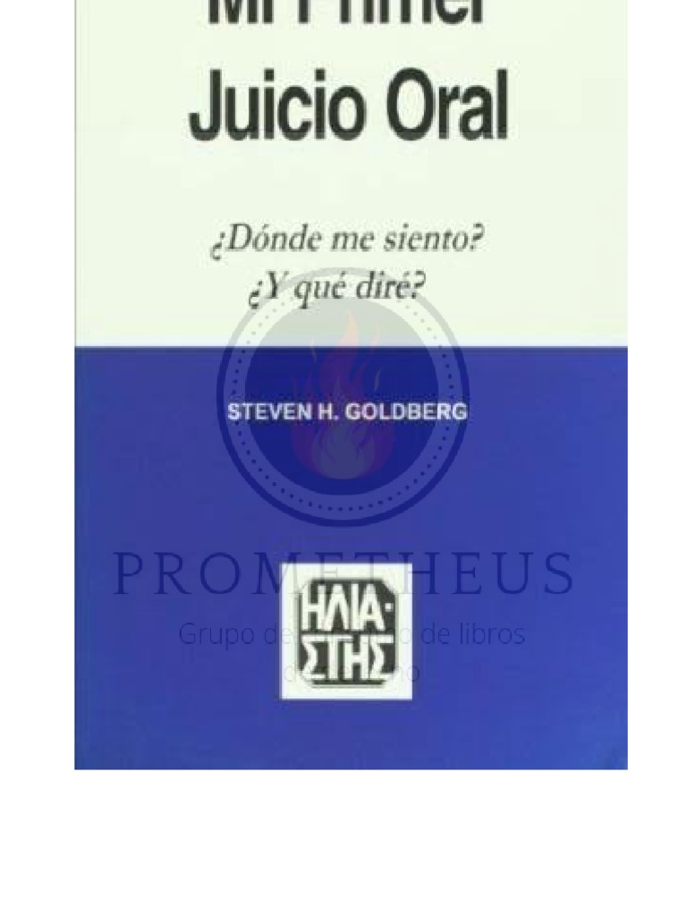 Mi Primer Juicio Oral - Steven H. Goldberg | PDF