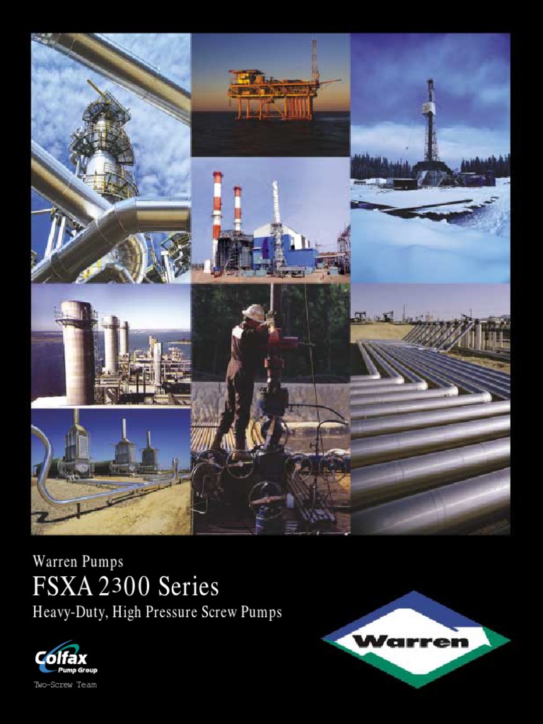 Two-Screw Team: Warren Pumps FSXA 2300 Series Heavy-Duty, High Pressure ...