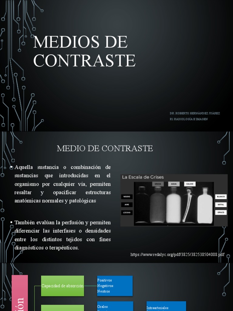 9.medios de Contraste | PDF | Agua | Concentración