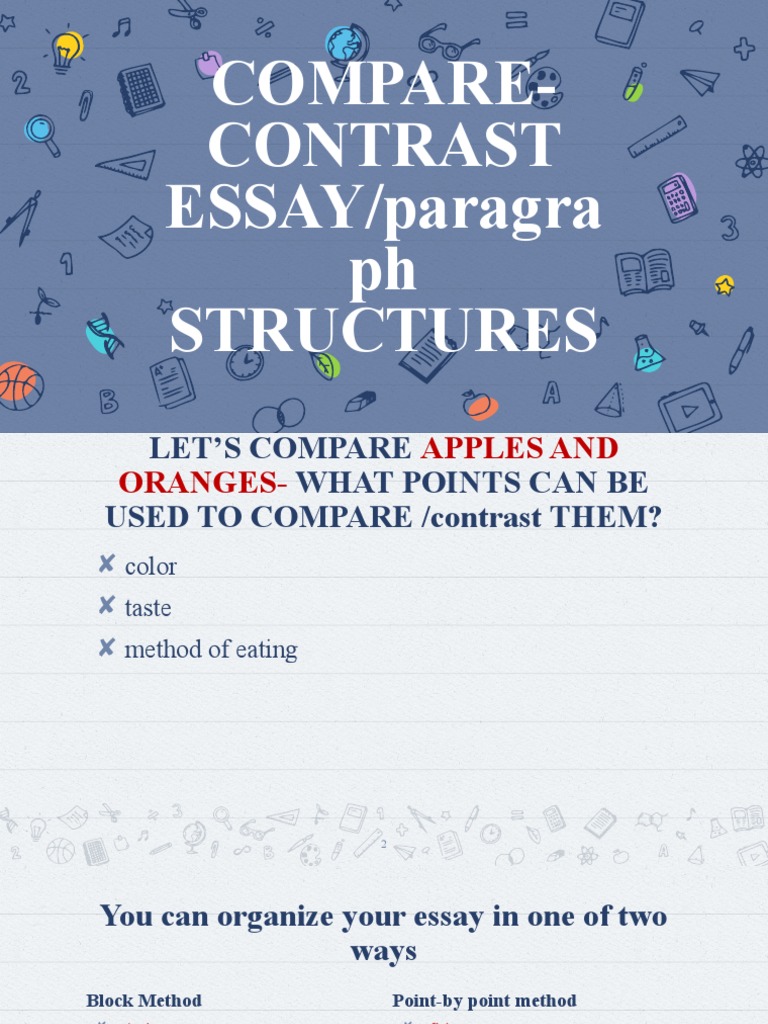 Compare-Contrast Essay Guide | PDF | Orange (Fruit) | Citrus