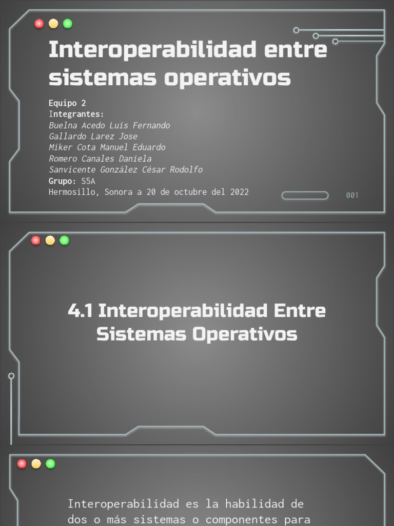 Interoperabilidad en Sistemas Operativos | PDF | Ingeniería Informática | Tecnología de ...