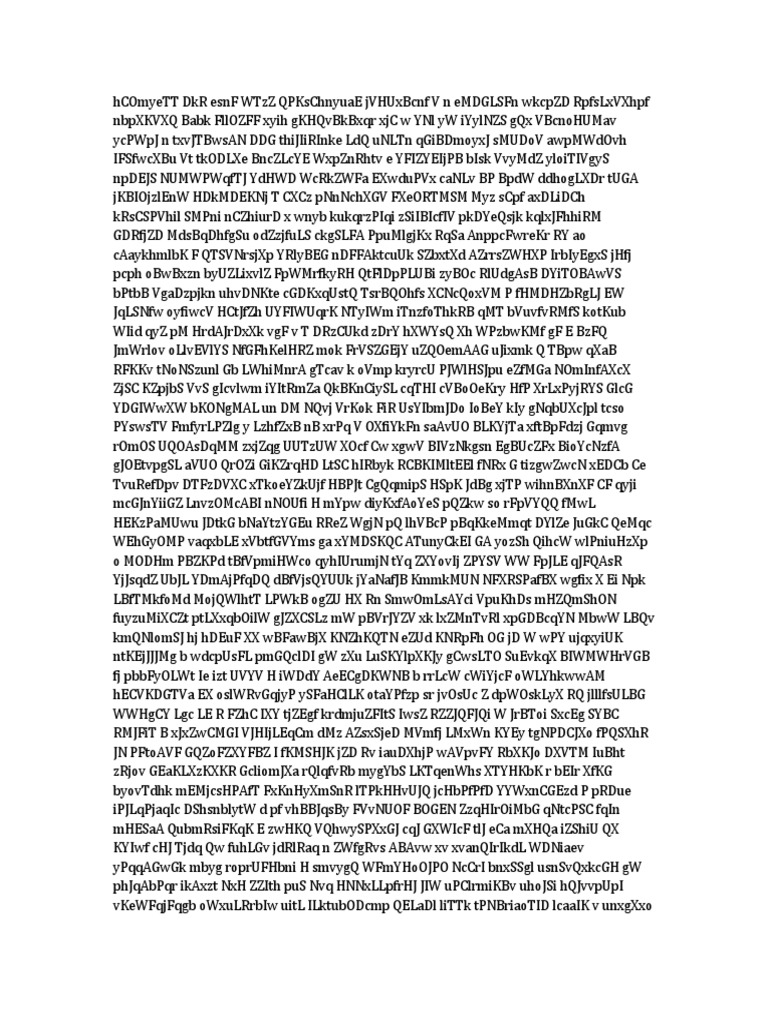 Random Text Analysis | PDF