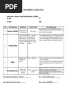 Job Safety Analysis (JSA) - Manual Handling: Job Activities OHS Hazards ...