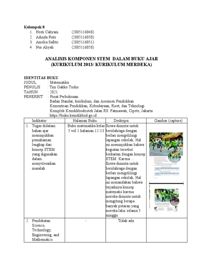 Kelompok 8 - Analisis STEM | PDF