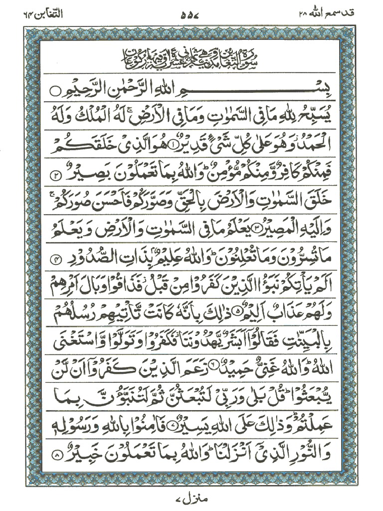 Surah Taghabun | PDF