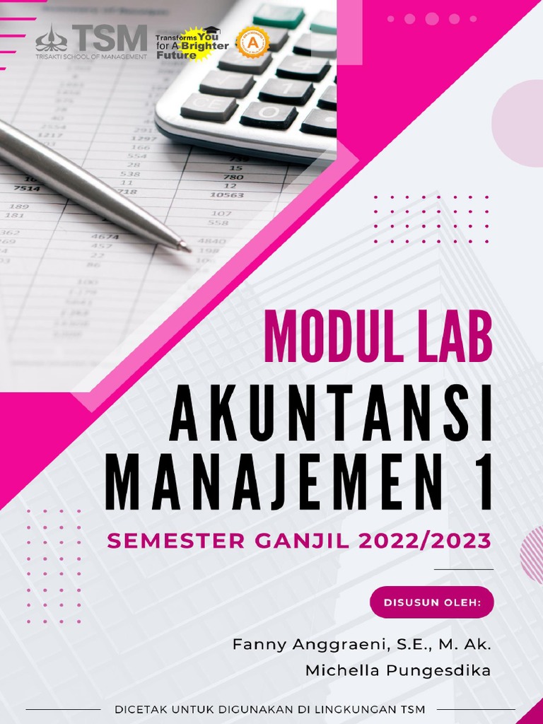 Modul Lab. Akuntansi Manajemen 1 - L22.23 | PDF | Inventory | Business