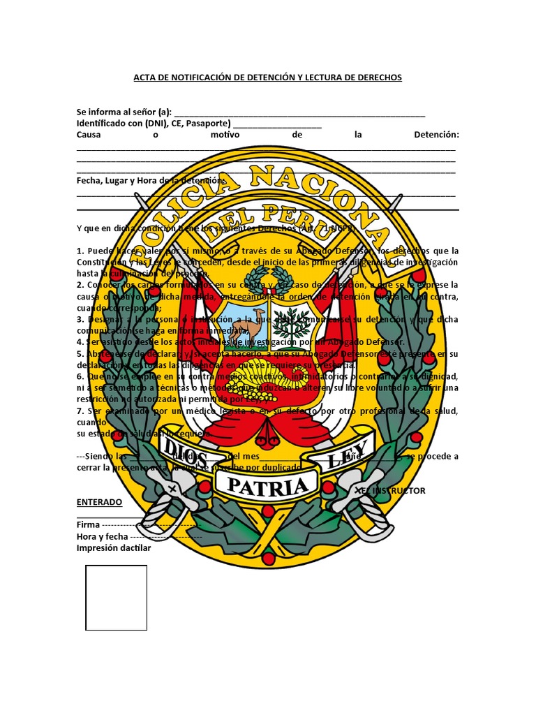 Formatos PNP | PDF | Justicia | Crimen y violencia