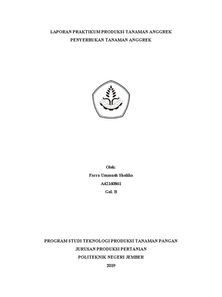 Penyerbukan dan Persilangan Anggrek | PDF