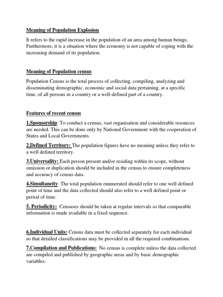 Chapter 4 Population | PDF | Census | Economic Growth