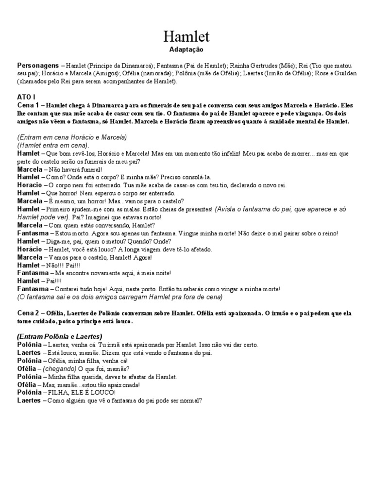 Hamlet | PDF | Aldeia | Amor