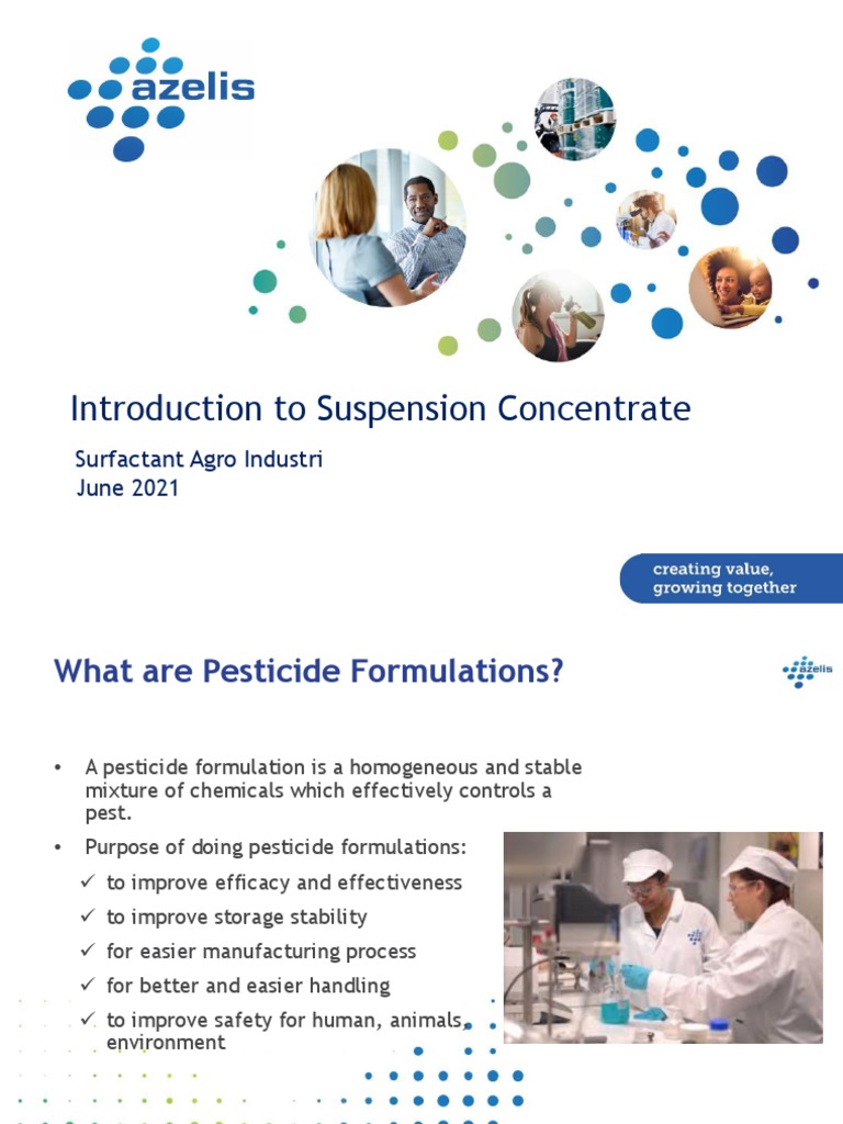 Introduction to Suspension Concentrate Formulation | PDF | Emulsion ...