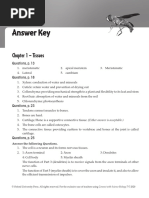 Tissues Work Sheet - Answer Key | PDF | Tissue (Biology) | Anatomy