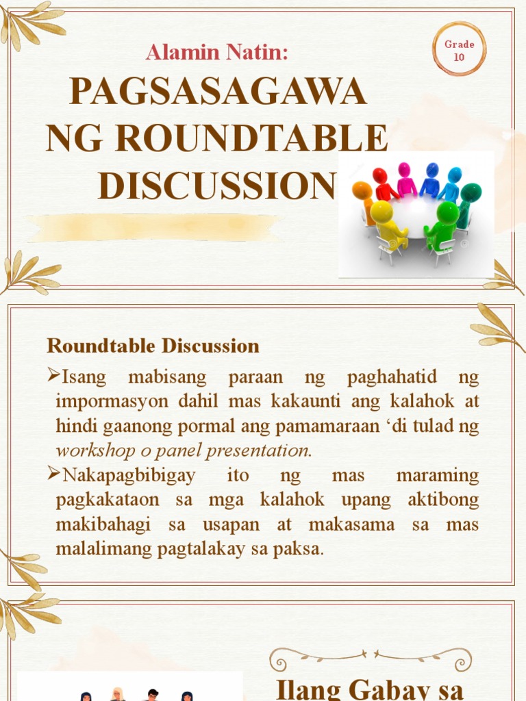 Roundtable Discussion | PDF