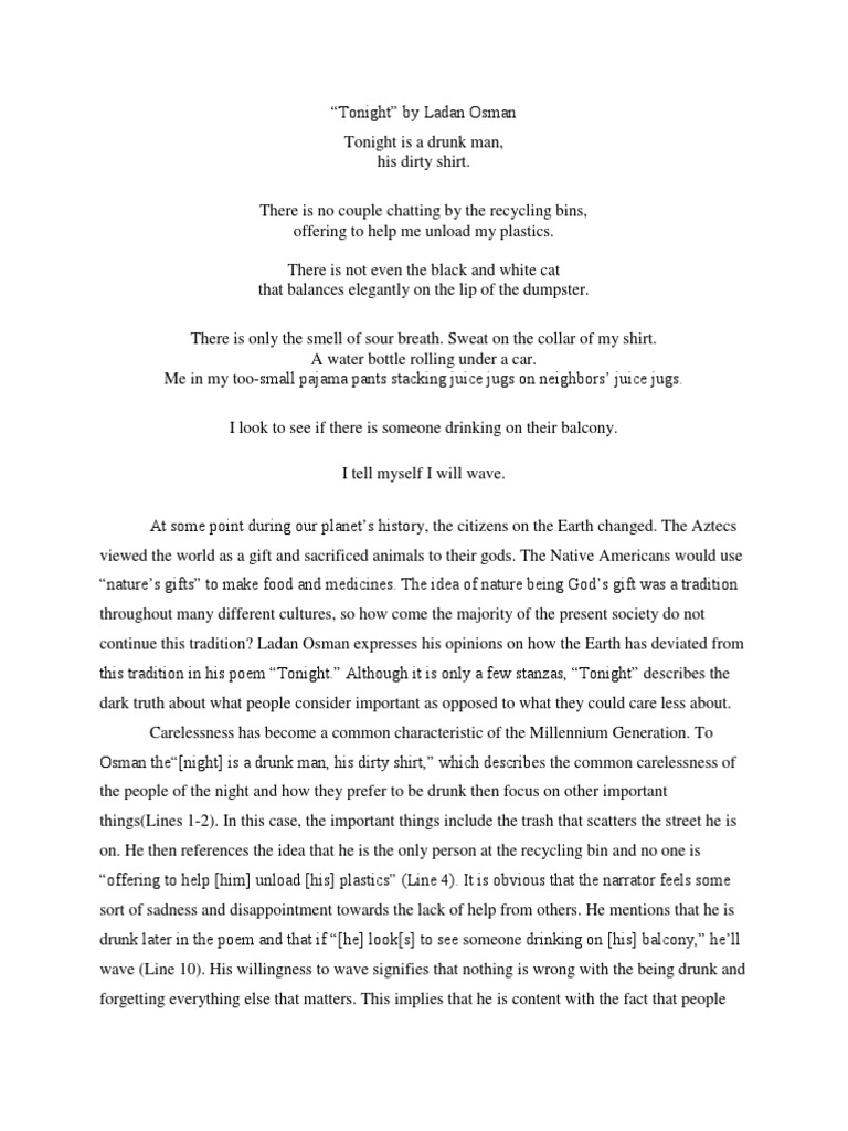 Ladan Osman "Tonight" | PDF