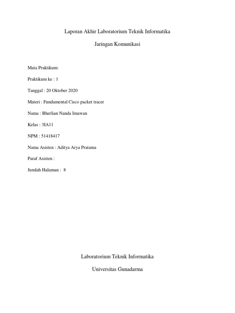 Bherlian Nanda Imawan LA1 Pert1 | PDF