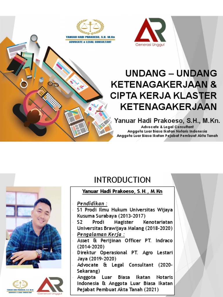 Materi Uu Cipta Kerja Klaster Ketenagakerjaan | PDF