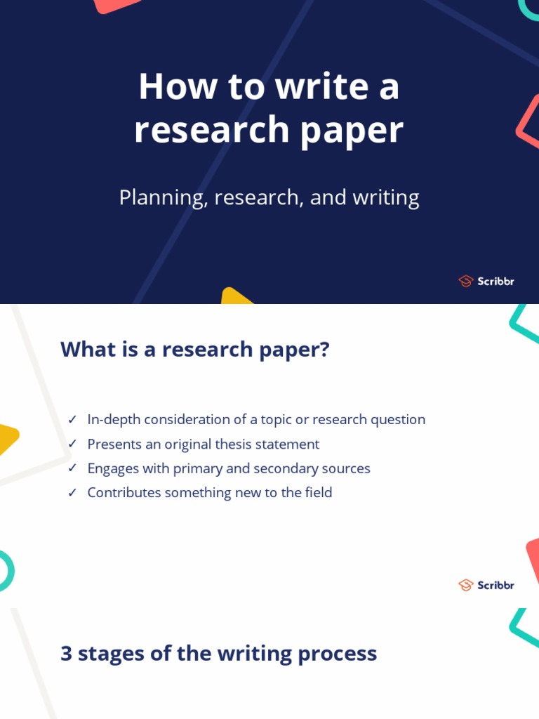 Guide to Writing a Research Paper | PDF | Argument | Cognition