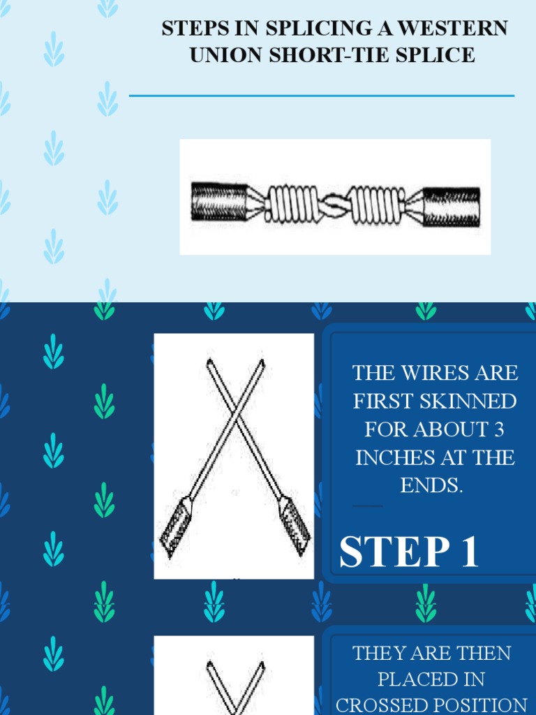 Western Union Short Tie Splice | PDF